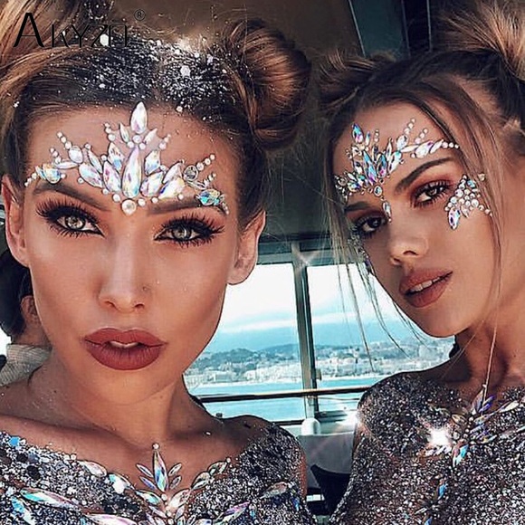 Accessories | Rave Festival Crystal Rhinestone Face Jewels | Poshmark